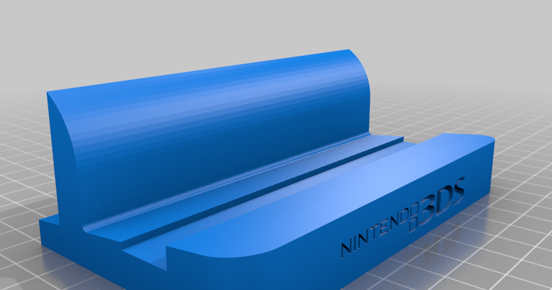 Nintendo 3DS Stand (Larger Lip) by Ductoman16 | Download free STL model ...