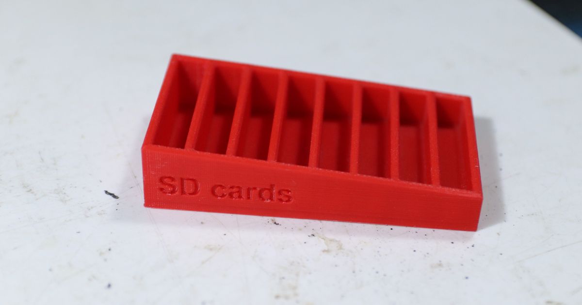 SD cards holder (casing on) by Ondrej | Download free STL model ...