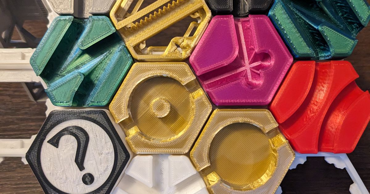 Circular Basic Hextraction Tiles by Adam Hardin | Download free STL ...