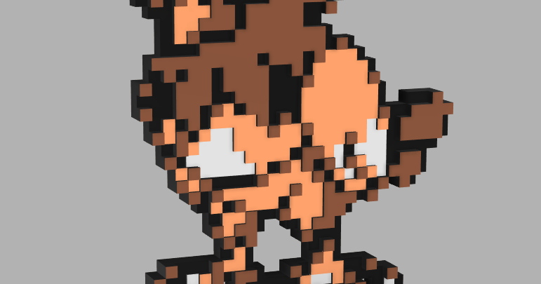 Brown Crow 8bit Retro Not Spearow by Palomin3D | Download free STL ...