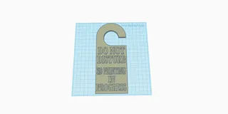 Donut Disturb (Do Not Disturb) Sign by Andorra | Download free STL ...