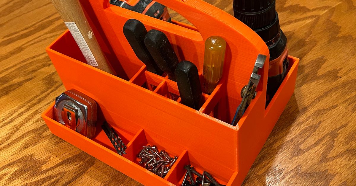Sturdy Tool Caddy by DC3d | Download free STL model | Printables.com