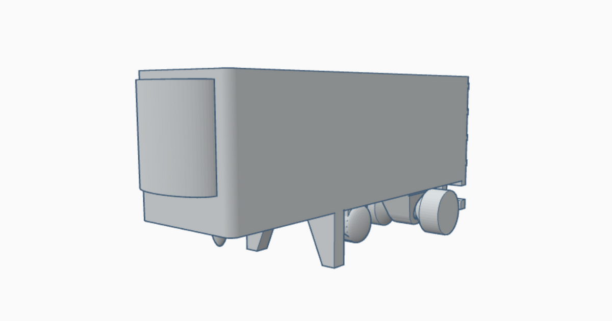 Mini 28 foot Reefer Trailer by Stamtrax | Download free STL model ...