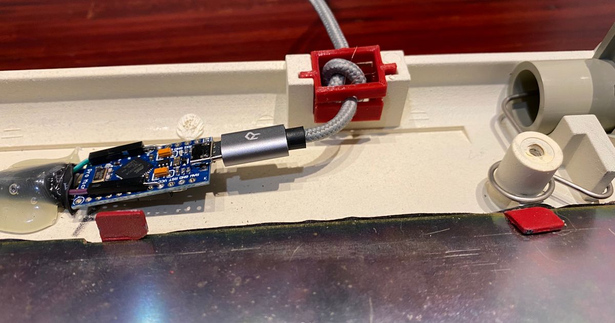 IBM Model F Keyboard Cable Strain Relief by BlueShell3D | Download free ...