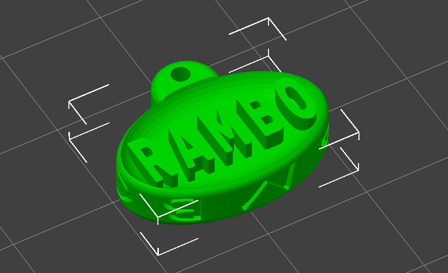 Dog tag "RAMBO" par Kobra2max | Téléchargez gratuitement un modèle STL ...