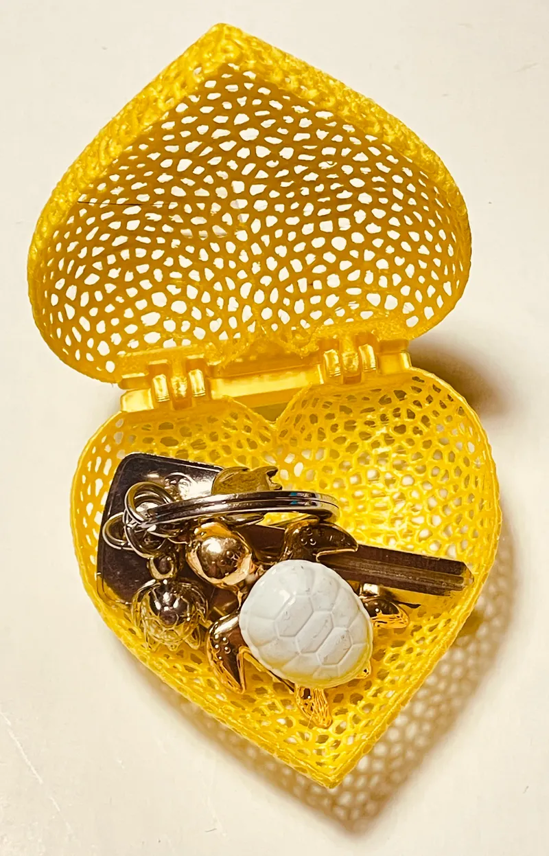 Voronoi Heart Box: a unique fusion of elegance and functionality as a ...