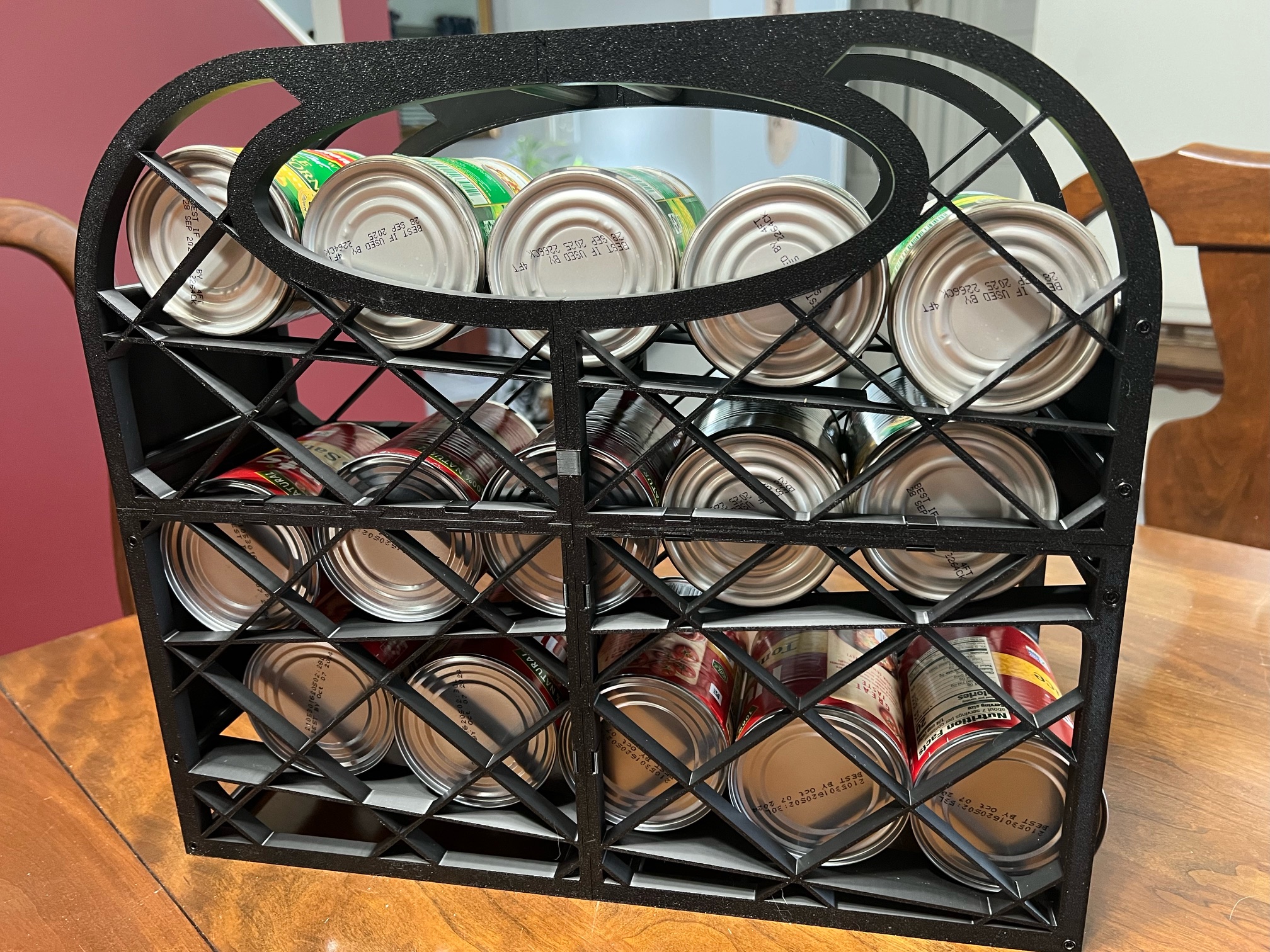 Vegetable Can Dispenser w/ Labels by cbaileyhp | Download free STL ...