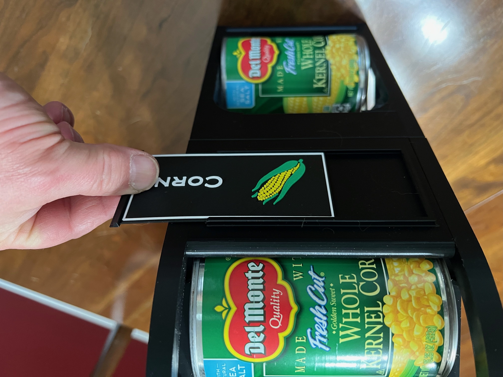 Vegetable Can Dispenser w/ Labels by cbaileyhp | Download free STL ...