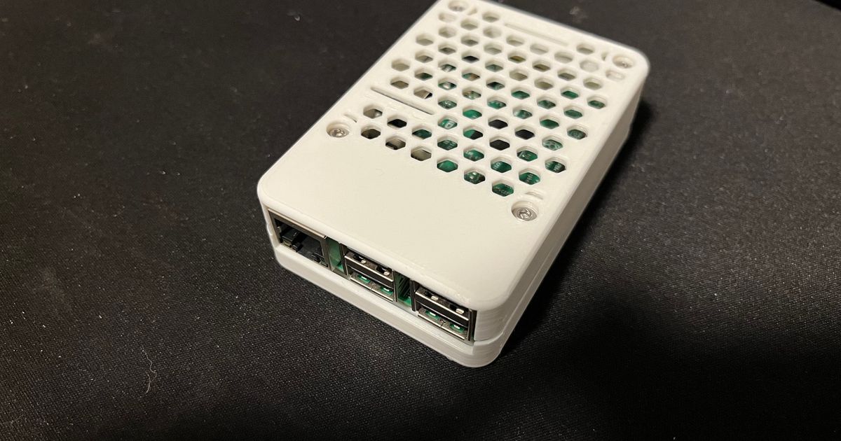 Raspberry PI 3B/4 Enclosure by drewdz | Download free STL model ...