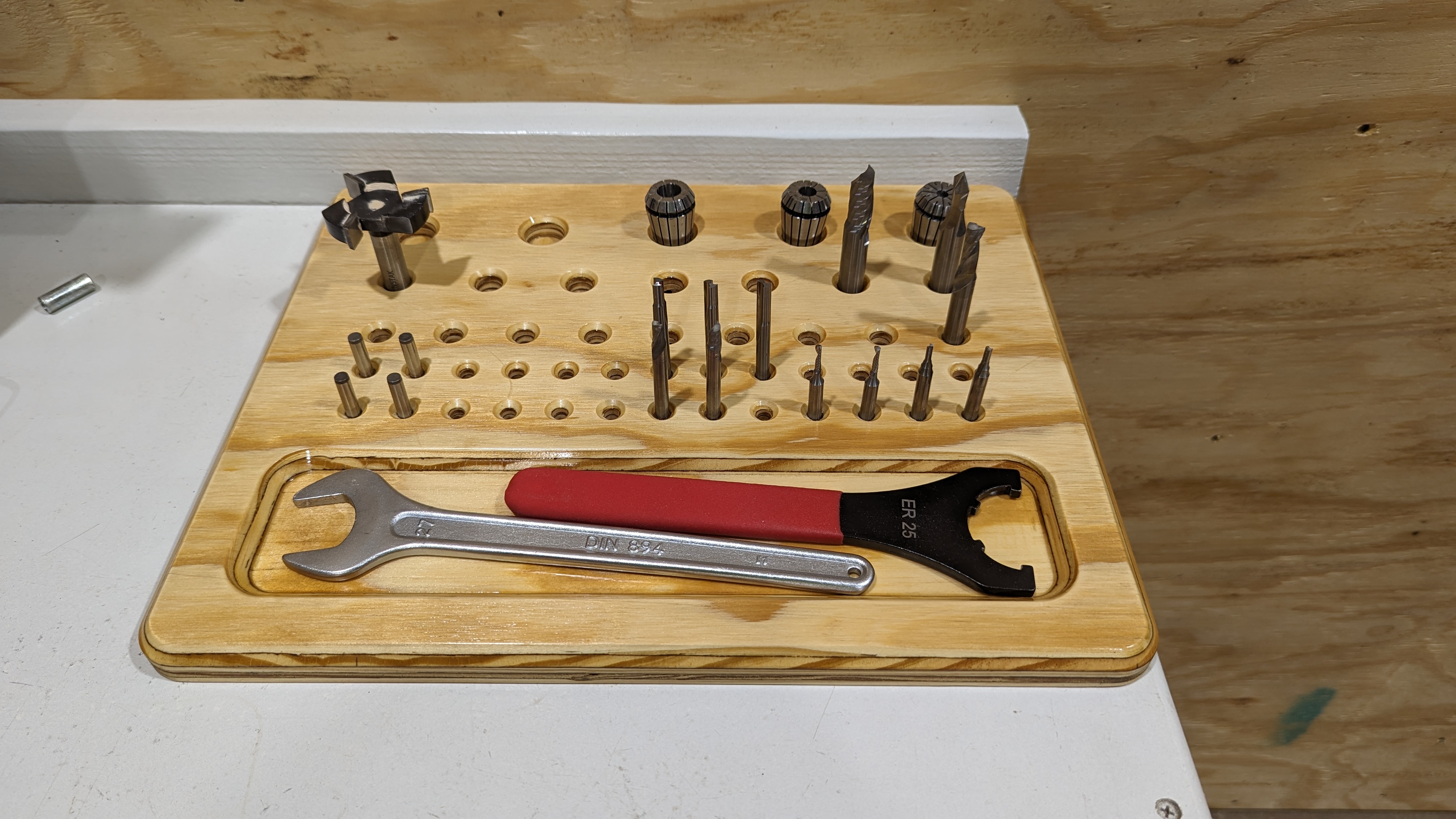 Endmill Orginization Tray by davidthejr | Download free STL model ...