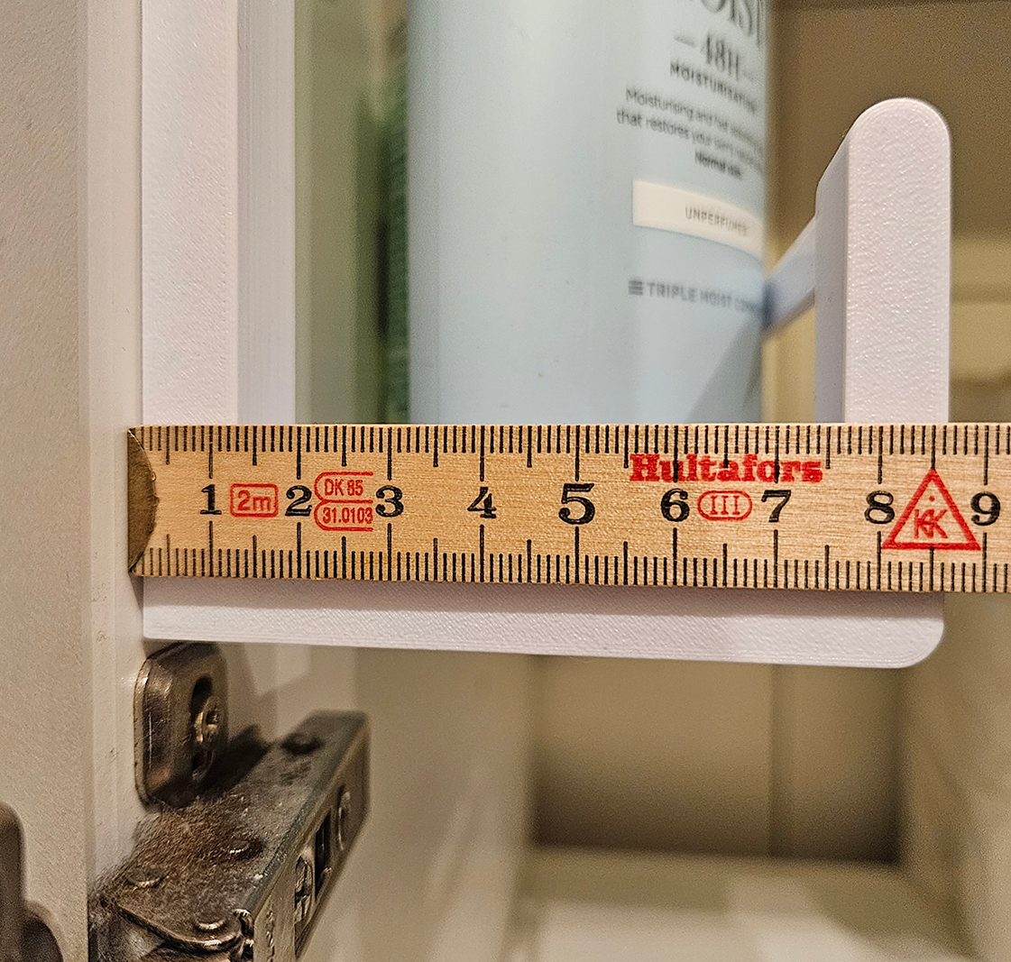 80mm SideStash Shelf (Compatible with IKEA Wardrobes) by NEWSTREAM ...