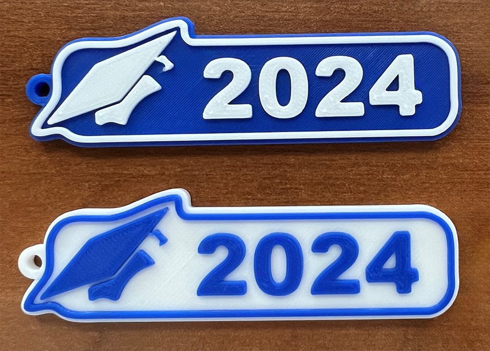 2024 Graduation Key Chain by ironfan72 | Download free STL model ...