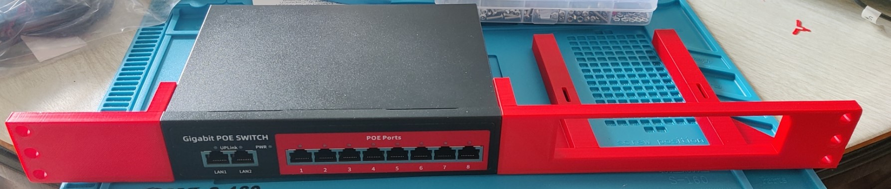Rackmount ears/shelf for 7.5" switch and Unifi USG par DocBlock ...