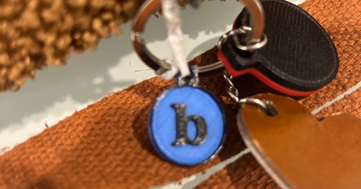 abc key chain by chaim farkas | Download free STL model | Printables.com