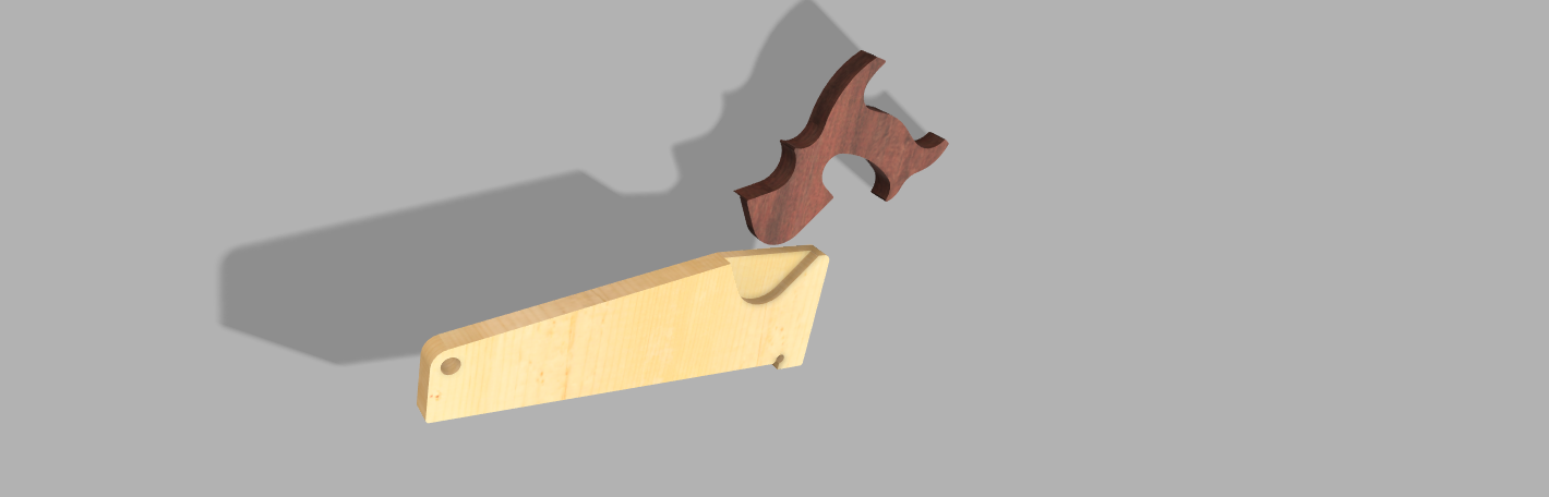 Classic Saw Handle with Replaceable Push Stick (CNC) by Printbird ...