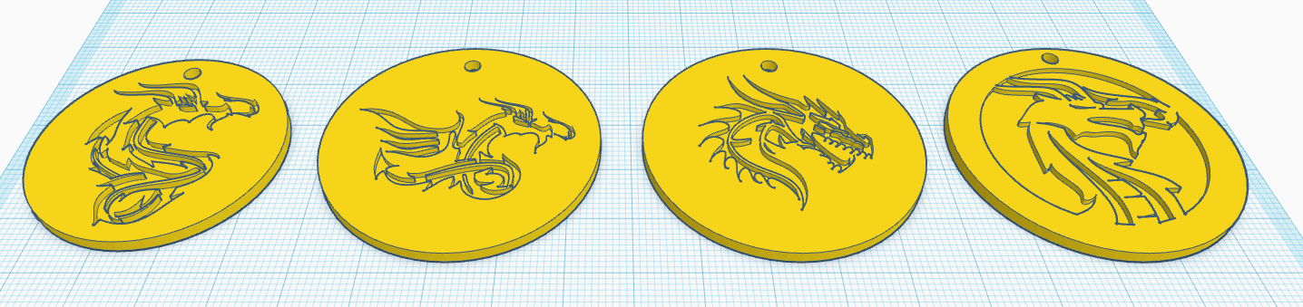 Keychain dragons by Hanzo 3d | Download free STL model | Printables.com
