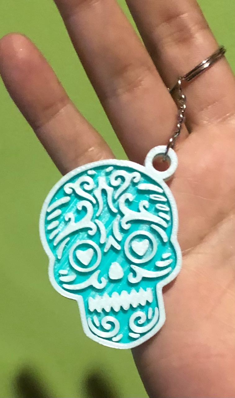 Skull Keychain 2.0 by Hanzo 3d | Download free STL model | Printables.com