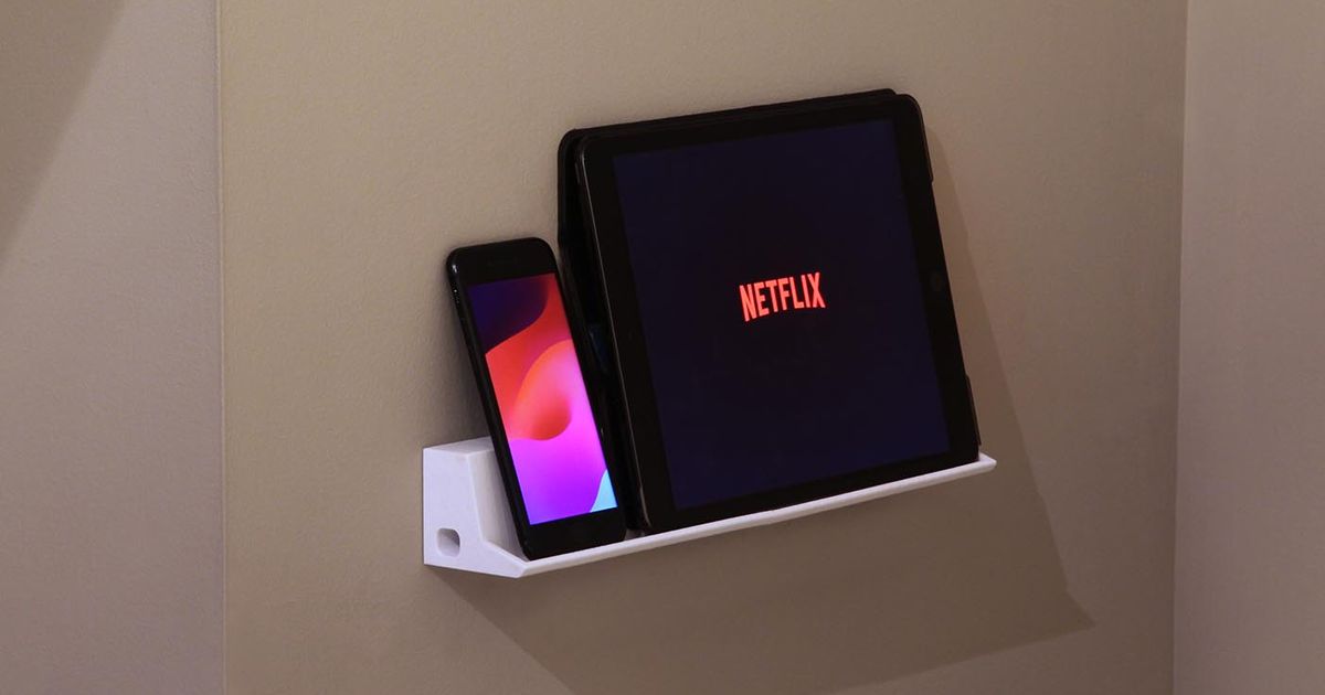 Phone & Tablet Wall Mount by Josh Clos | Download free STL model ...