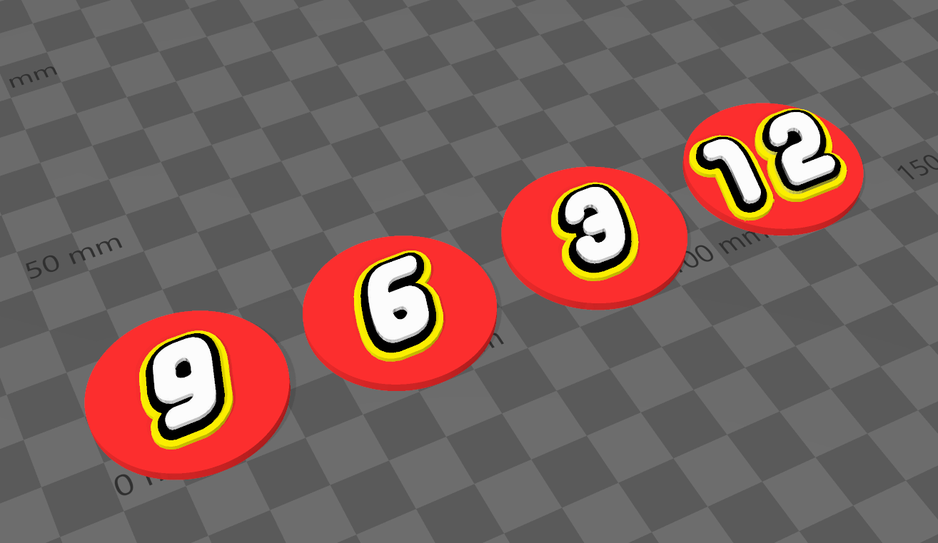 Alternative Clock Numbers by NeilSM | Download free STL model ...