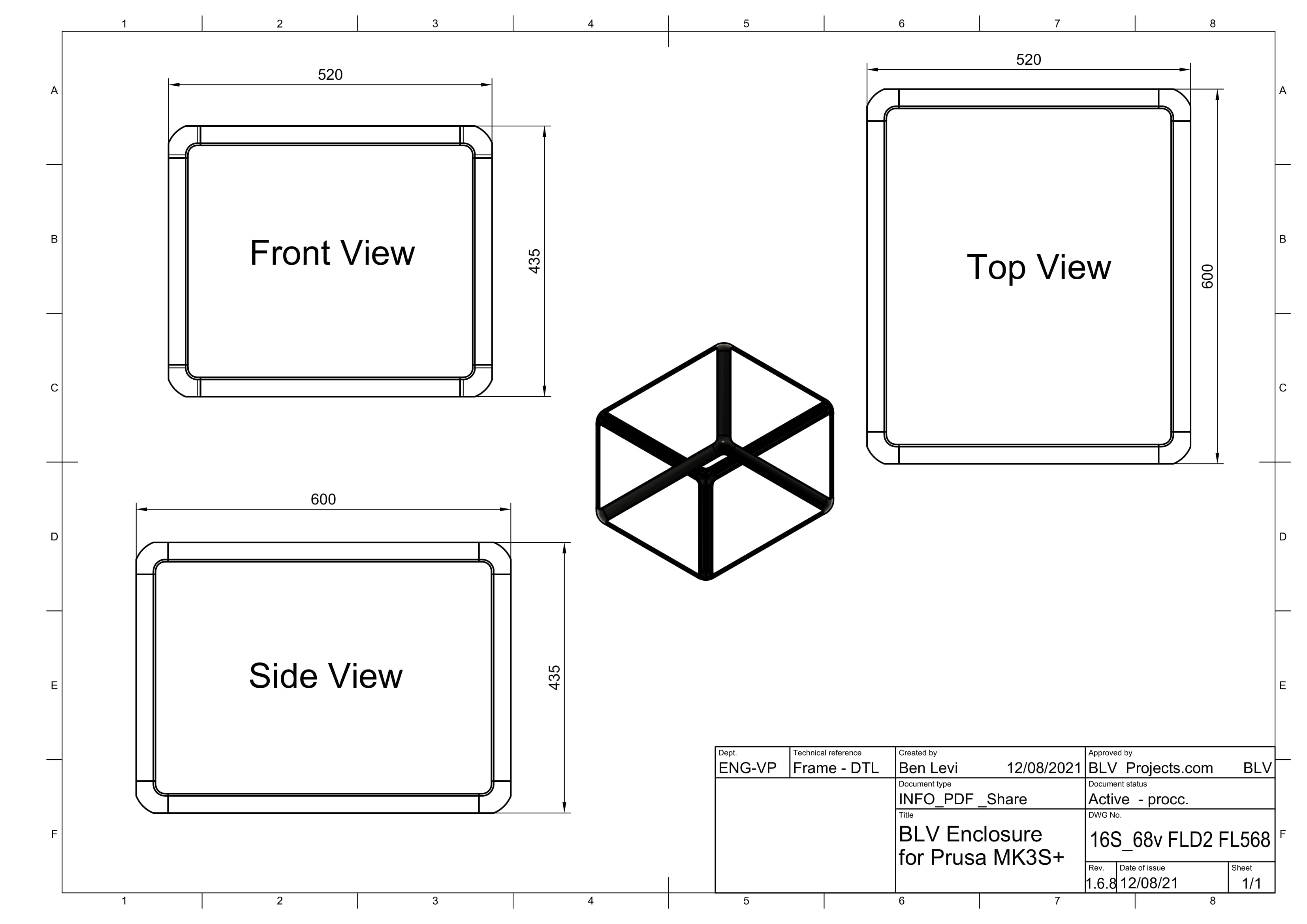 BLV Enclosure - BETA por Ben Levi - BLV | Descargar modelo STL gratuito ...