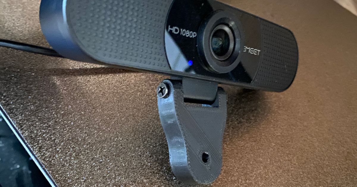 Camera Mount for EMEET Cam by Acki | Download free STL model ...