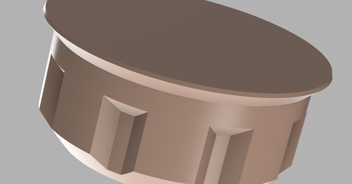 MFT Hole Plug (20mm / magnetic) by EchoDeltaMike | Download free STL ...