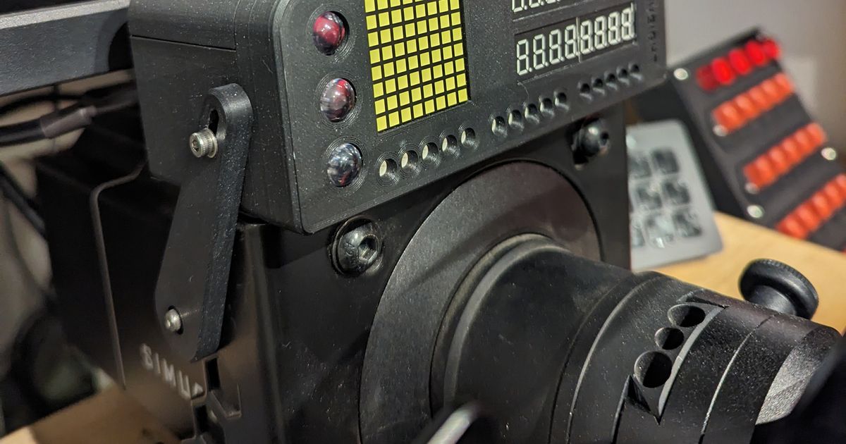 Simhub Dash Unit with Wind Sim by Byte Insight | Download free STL ...