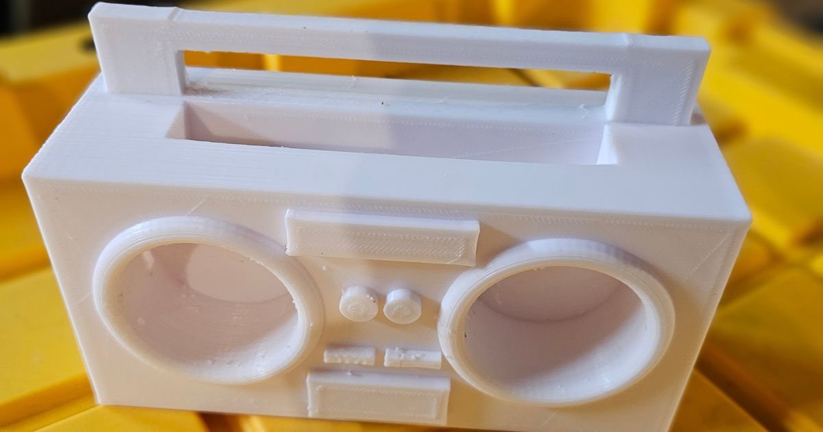 Boombox Phone Speaker Amp by Scott Mann | Download free STL model ...