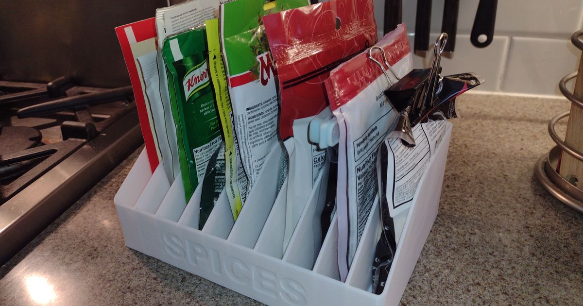 Spice Bag Organizer by southbaygsr | Download free STL model ...