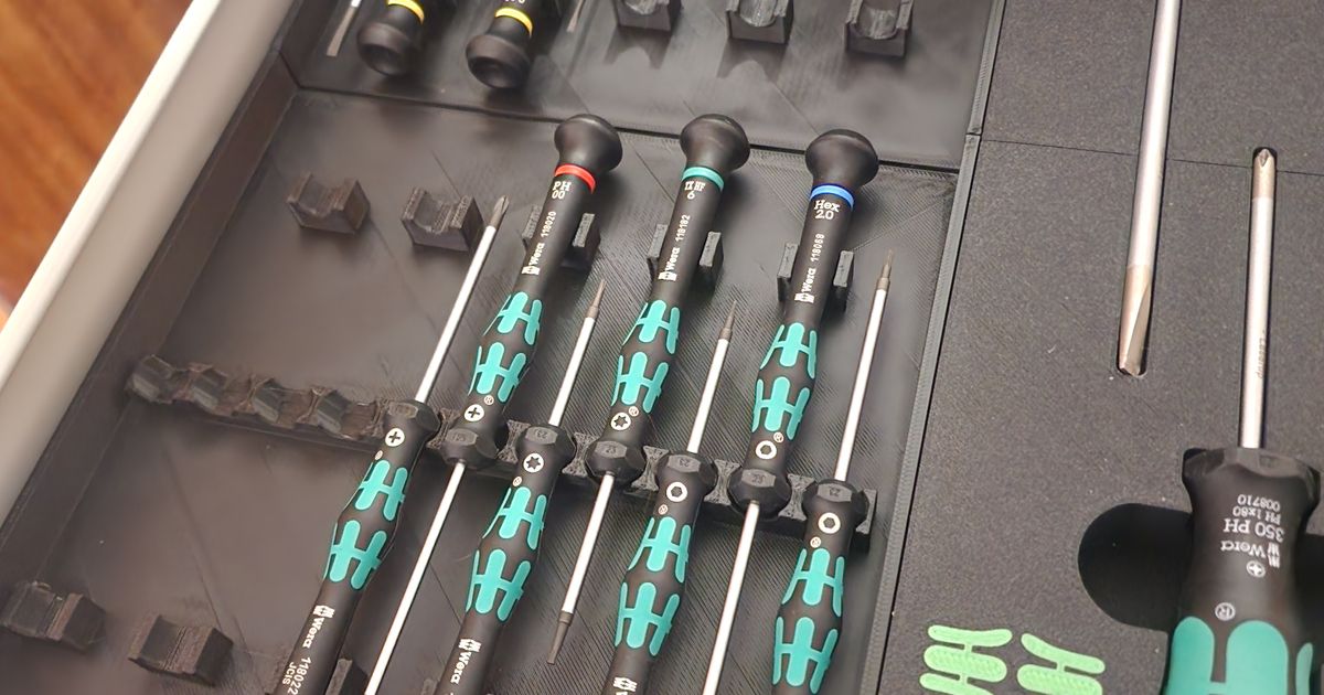 Wera Kraftform Micro Organizer by A.F_3D Print | Download free STL ...