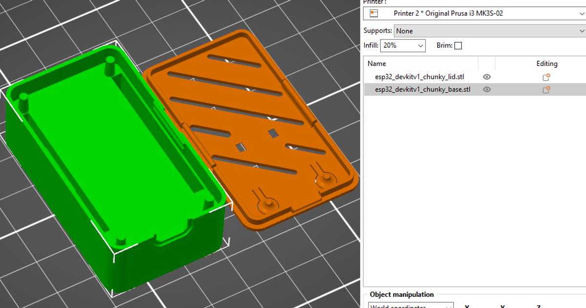 ESP32 Devkit V1 "Chunky" Case (split model) par Chriswak | Téléchargez ...