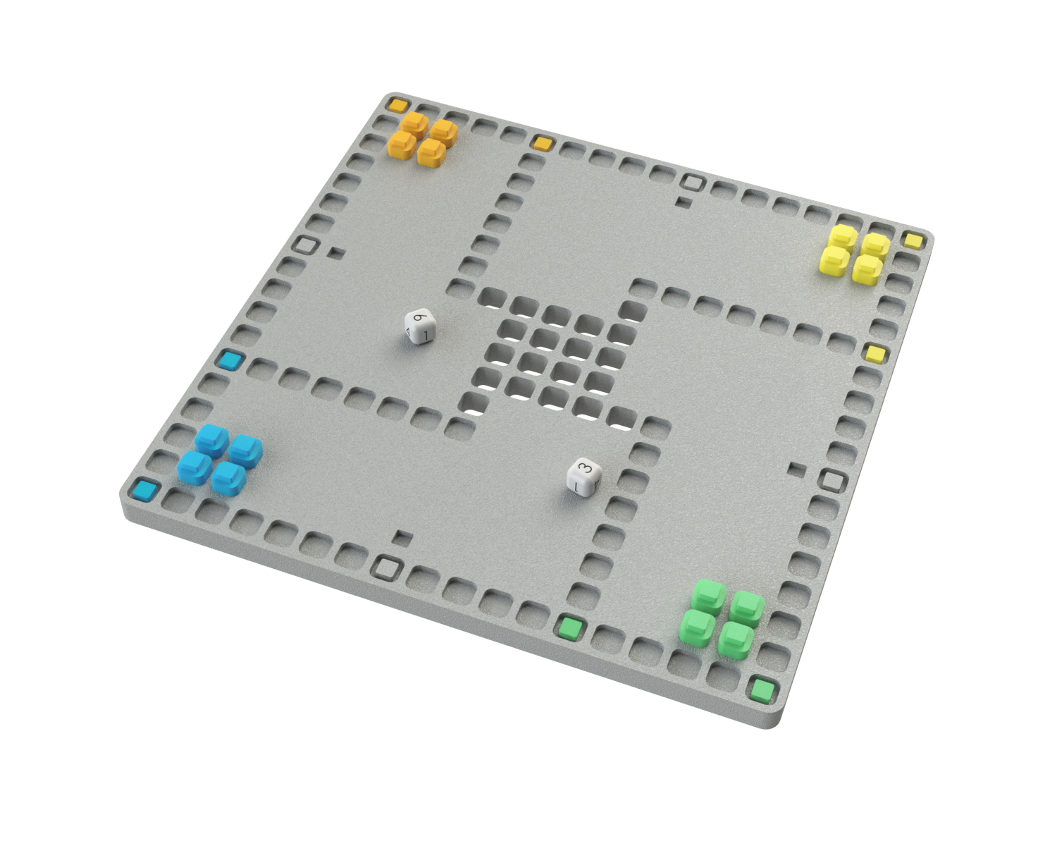 Minimalist Parqués / Parchís / Ludo by Hugo Rodríguez | Download free ...