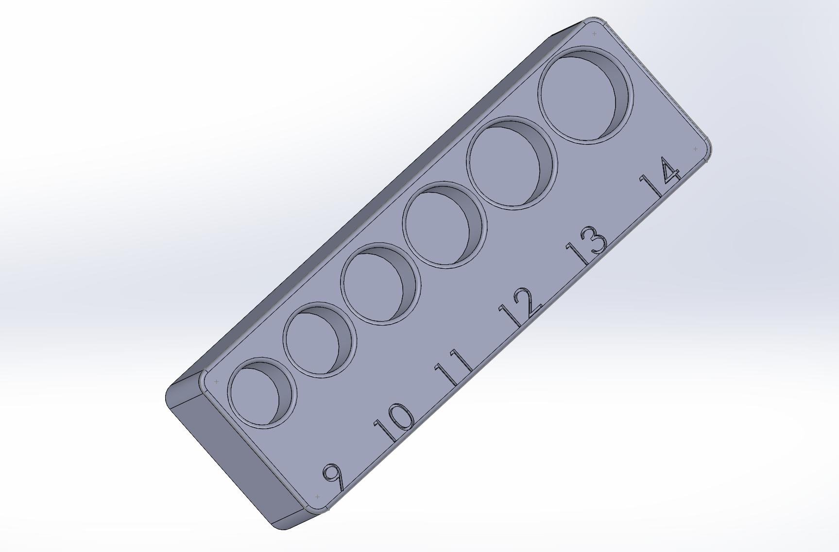 4 to 14mm husky 1/4 in socket holder gridfinity by Ian Cox | Download ...