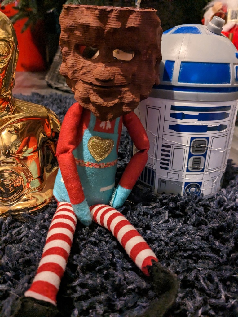 Elf on the Shelf Chewbacca Mask by overthehills | Download free STL ...
