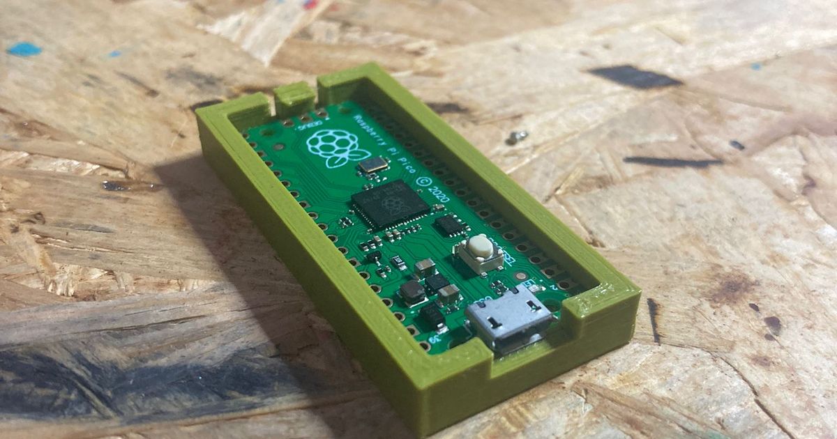 raspberry pi pico holder/case by filippo tnt | Download free STL model ...