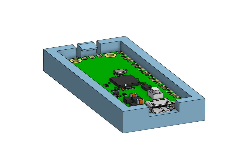 raspberry pi pico holder/case by filippo tnt | Download free STL model ...