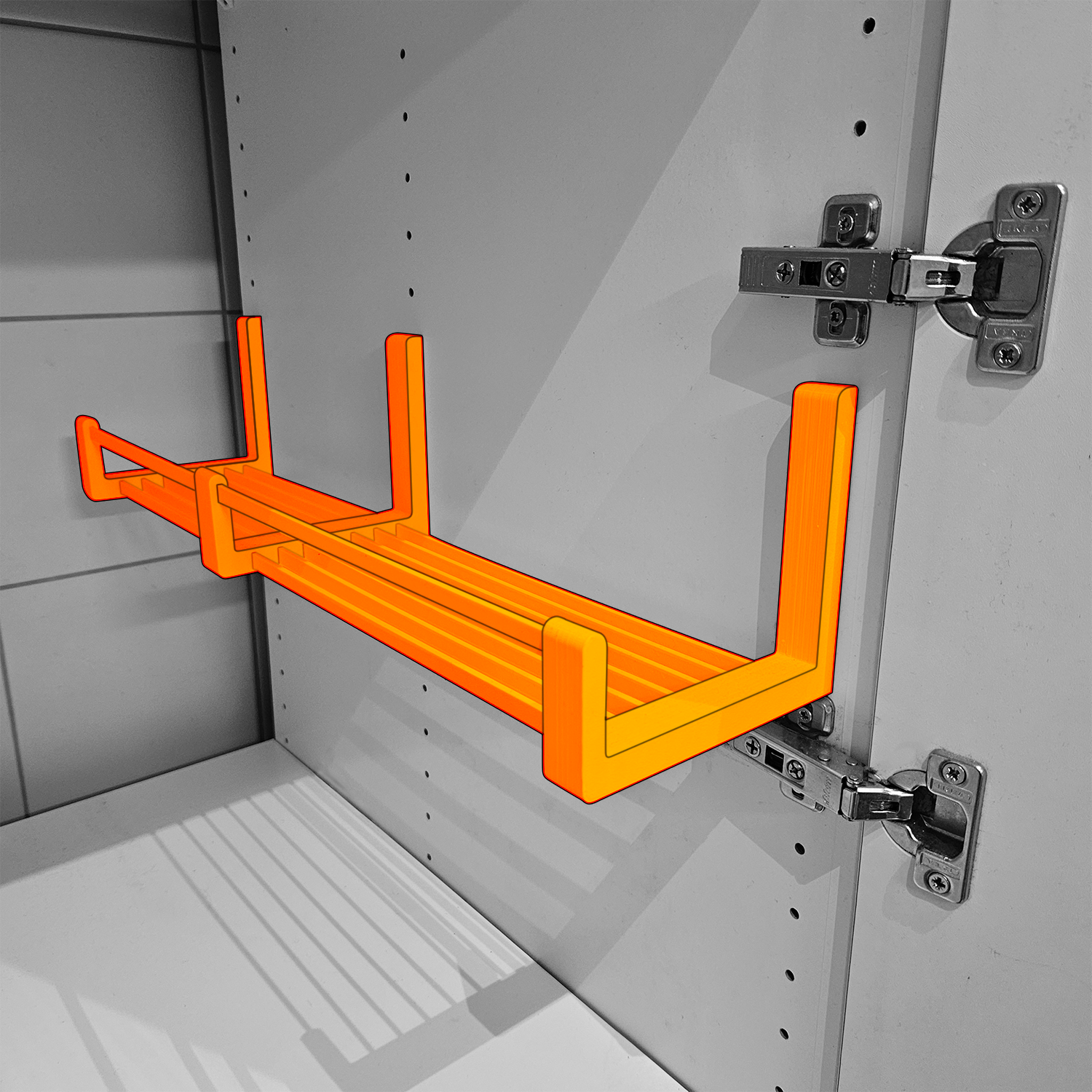 130mm SideStash Shelf (Compatible with IKEA wardrobes) - Deep, Barry ...