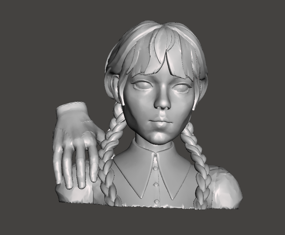 Wednesday Addams Family Bust - MMU3 by FreedomMaker | Download free STL ...