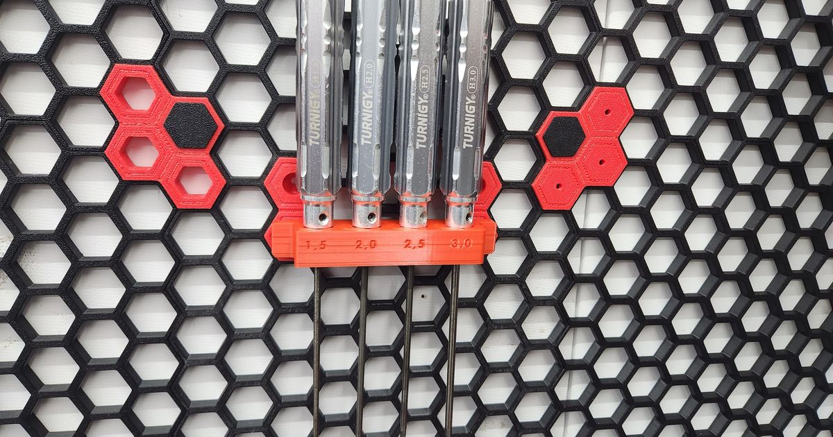 HSW Hex Key/Screwdriver Holder by Juliano Souza [BR] | Download free STL model | Printables.com