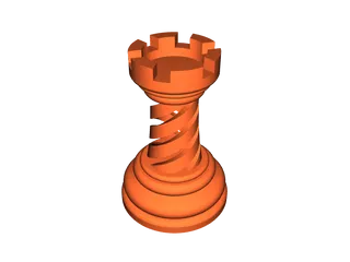 spiral rook by Štěpán Hájek | Download free STL model | Printables.com