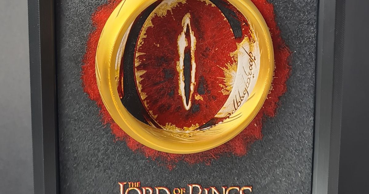 The One ring Lord of the rings Hueforge + Blender by Vincent TORDEUX ...