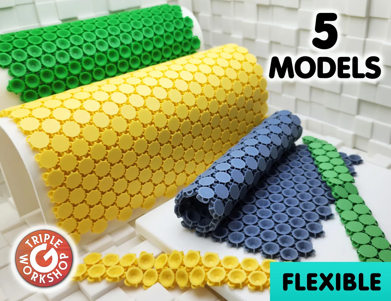 Flexible Circle Fabric ⦿ 5 Sizes by Triple G Workshop | Download free ...