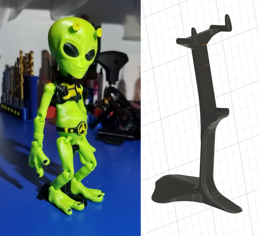 Stand for Flexi Factory Alien by Gounn | Download free STL model ...
