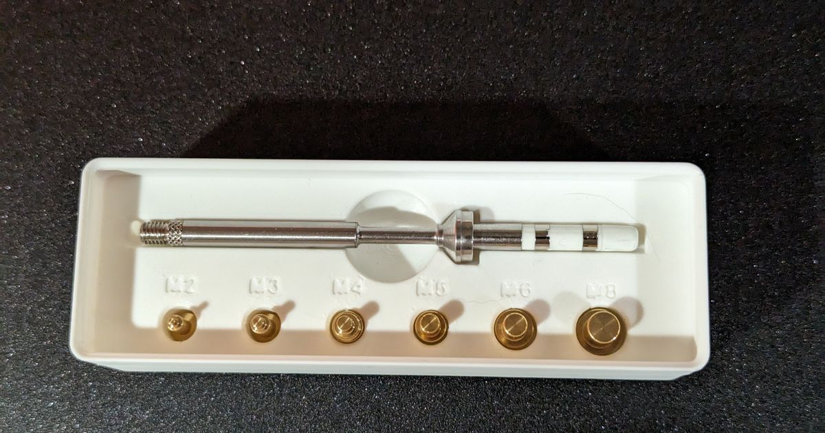 Gridfinity Storage Container for CNC Kitchens TS100 Heatset Insert Tip ...