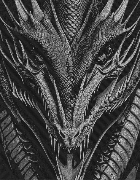 HueForge - Dragon - Grayscale by Deltree3D | Download free STL model ...