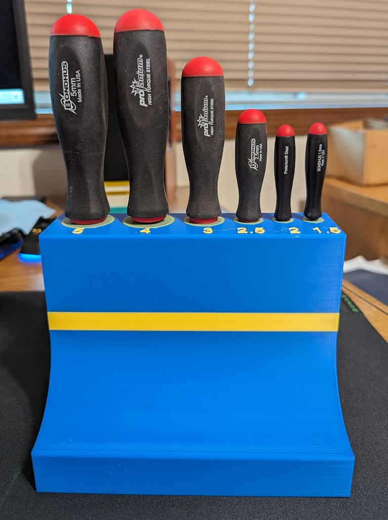 Hex Driver Holder by TwoWoofs | Download free STL model | Printables.com