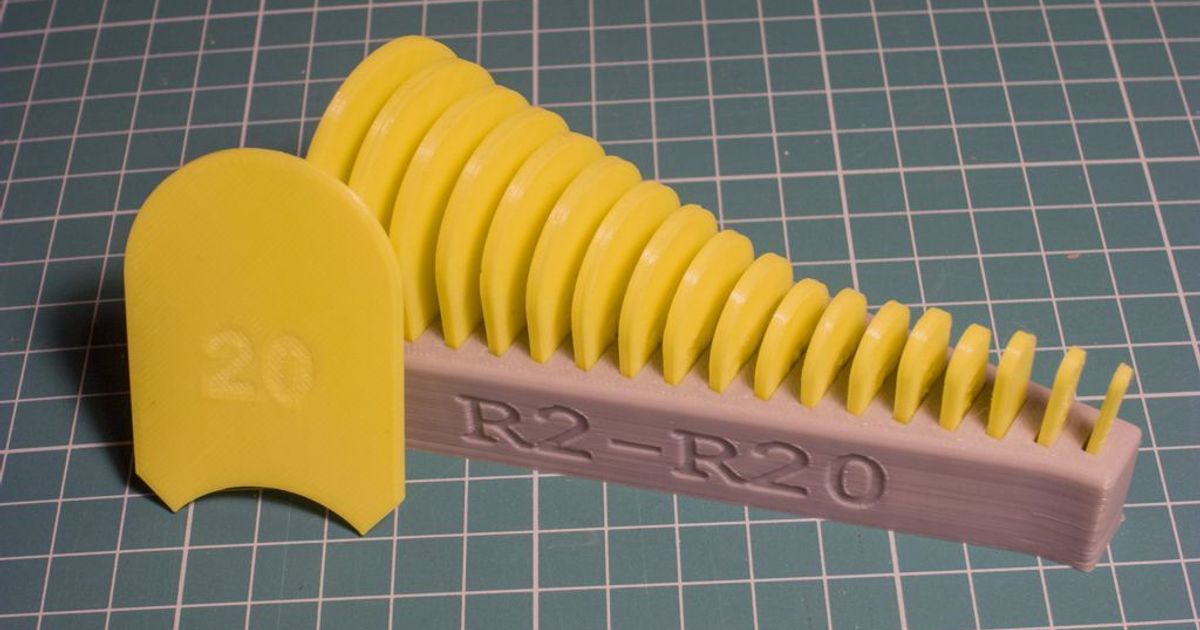 Radius measuring toolset by dziobu | Download free STL model ...