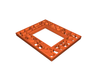Voronoi Picture Frame with Stand and Wall Hook for Table or Wall ...