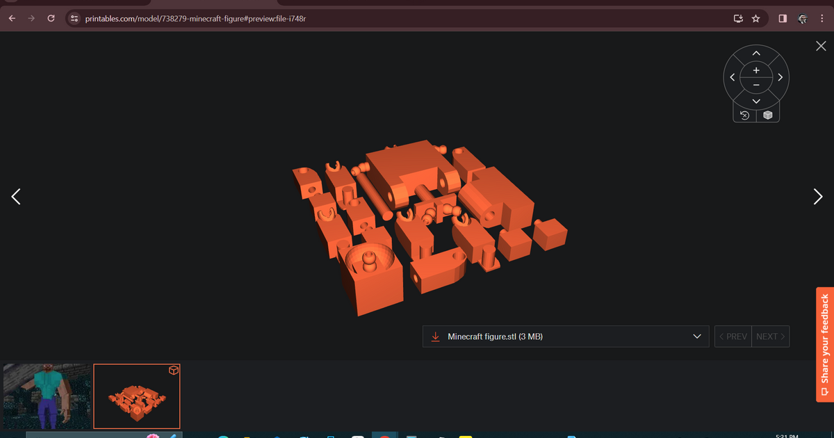 Minecraft figure by Hereispiggy | Download free STL model | Printables.com