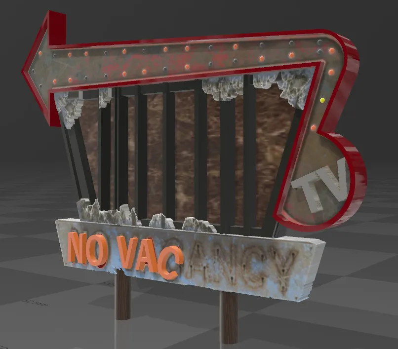 Fallout Novac Sign by Sam Hain | Download free STL model | Printables.com